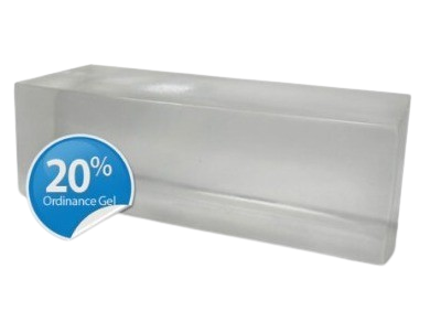 Clear Ballistics | 20% Gel NATO Block